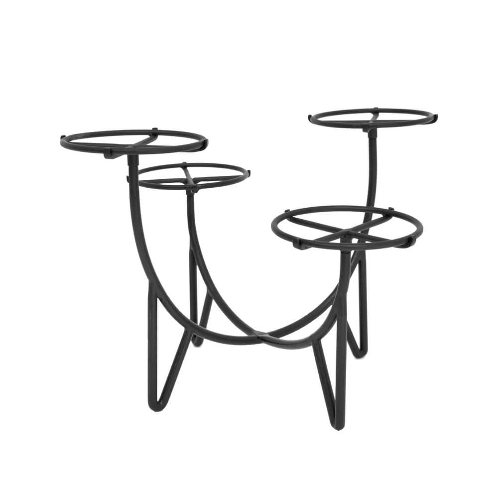 ACHLA DESIGNS 12 '' H Frida IV Outdoor Plant Stand, Wrought Iron ...