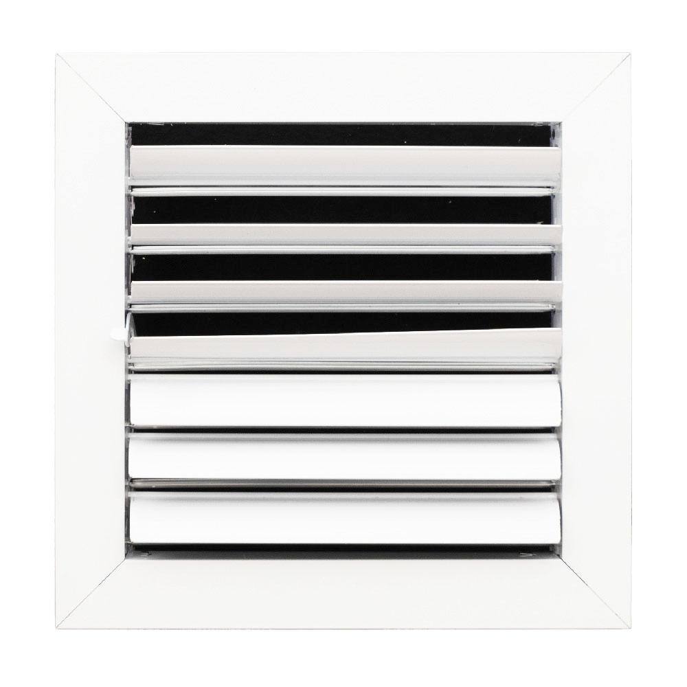 ACLAMINAIRE 8 in. x 8 in. 2-Way Aluminum Ceiling Diffuser in White L ...