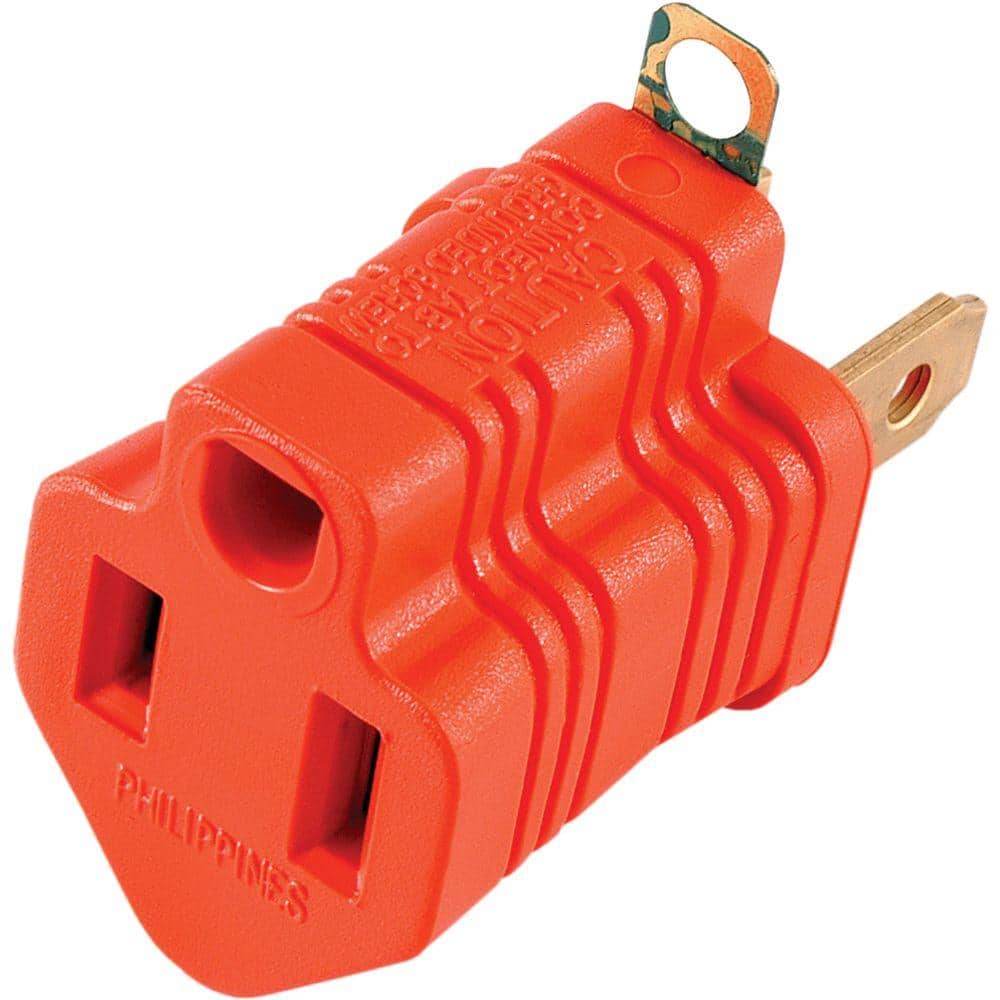 GE Polarized Grounding Adapter (2-Pack) 14404 - The Home Depot