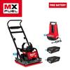 Milwaukee MX FUEL Lithium-Ion 20 in. Plate Compactor Kit with (2) FORGE ...