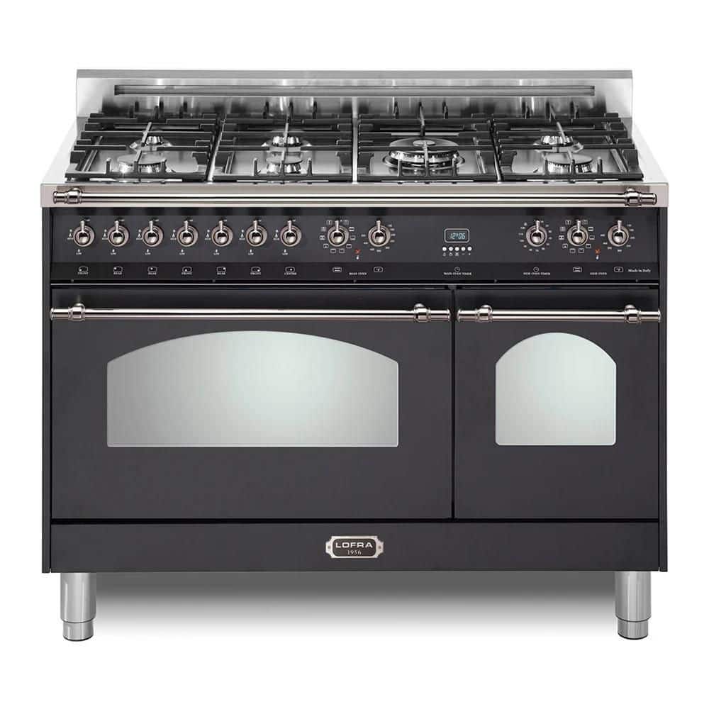Lofra Dolcevita Series 48 in. 7 Burners Freestanding Dual Fuel Natural ...