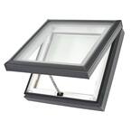VELUX 30-1/2 in. x 30-1/2 in. Fresh Air Venting Curb-Mount Skylight with Tempered Low-E3 Glass ...
