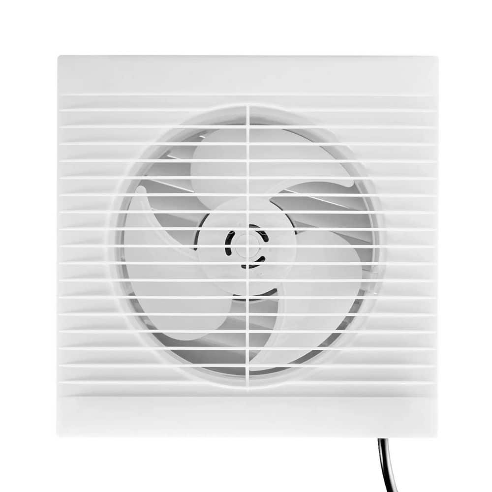White 6 in.110 CFM Exhaust Fan,Through The Wall Ventilation Fan with AC ...