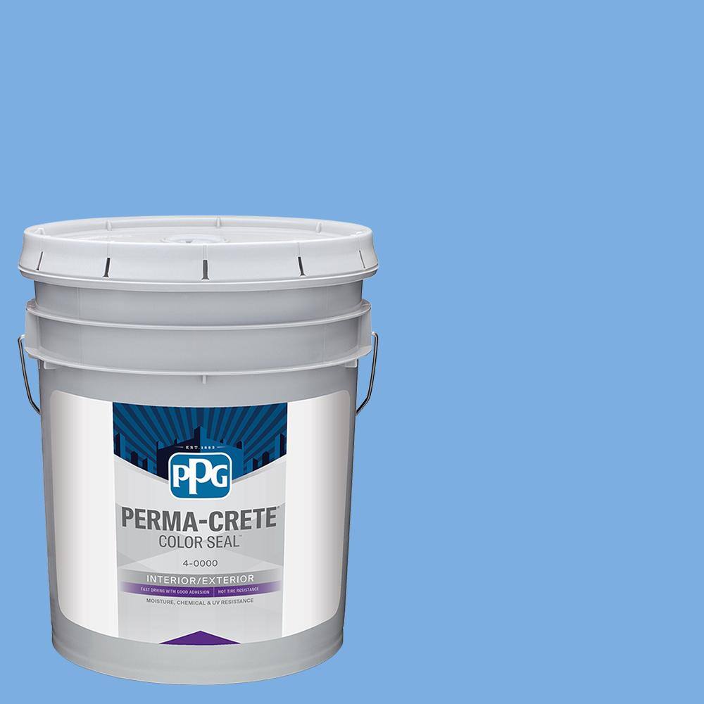 Reviews for Perma-Crete Color Seal 5 gal. PPG1243-4 Victoria Blue Satin ...