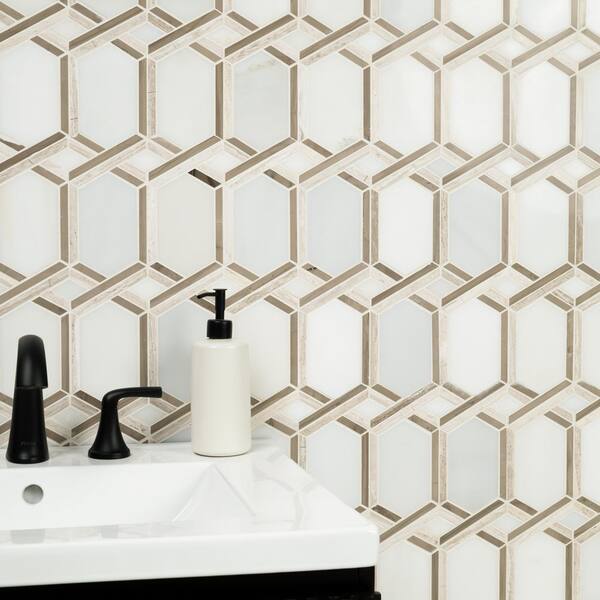 MSI Take Home Tile Sample - Royal Link 4 in. x 4 in. Polished Marble ...