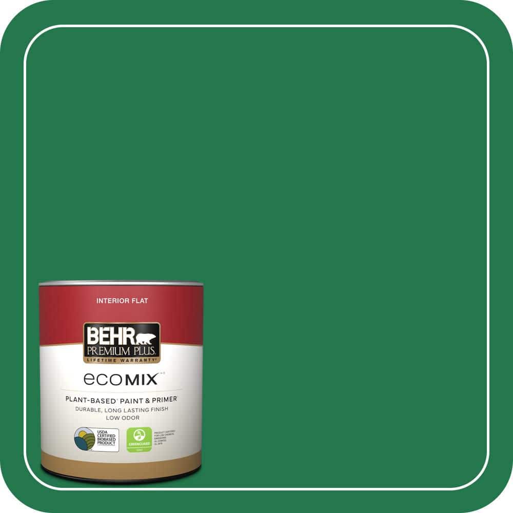 BEHR PREMIUM PLUS 1 qt. #460B-7 Pine Grove Flat EcoMix Plant-Based ...