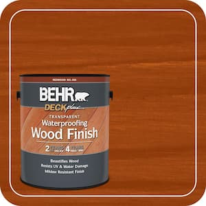 BEHR DECKplus 1 Gal. Natural Clear Transparent Waterproofing Exterior ...