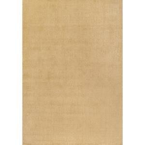 JONATHAN Y Haze Solid Low-Pile Mustard 5 ft. Square Area Rug SEU100B ...