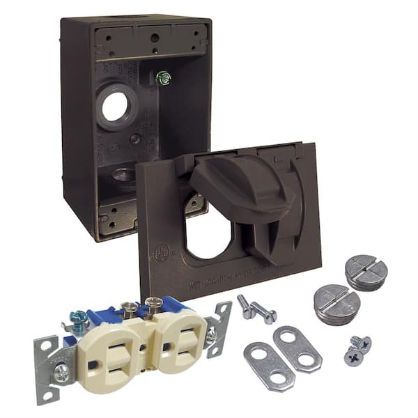 BELL N3R Bronze Complete Duplex Flip Cover Kit 5839-7WRTRB - The Home Depot