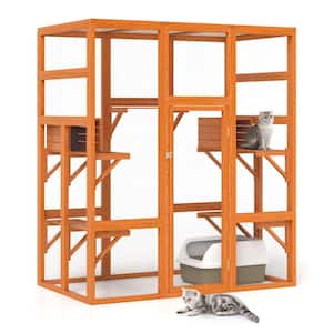 COZIWOW Large Catio Cat Enclosure Playpen, Sun Panel Roof CW12T0535-T01 ...