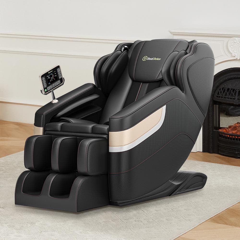 Jinseed Favor-BS04 Black color heated Full Body Massage Chair with zero ...