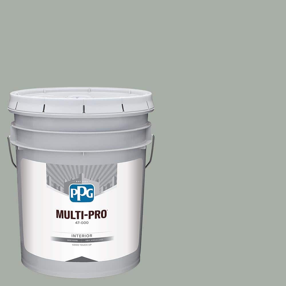 MULTI-PRO 5 gal. Light Drizzle PPG1033-4 Flat Interior Paint PPG1033 ...
