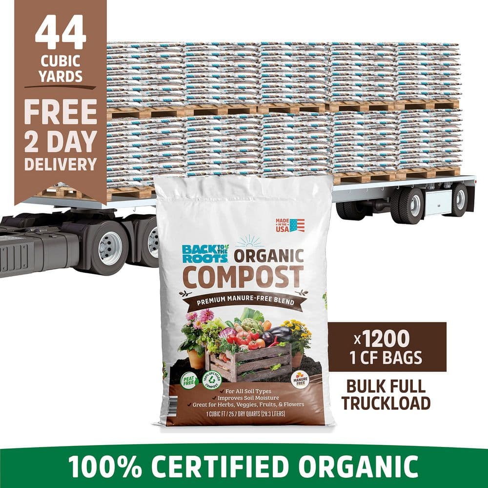 Back to the Roots 1200 cu. ft. Organic Value Bulk Compost Soil ...