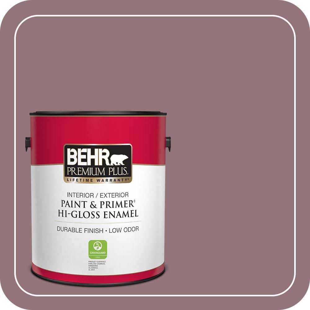 BEHR PREMIUM PLUS 1 gal. #110F-5 Phantom Hue Hi-Gloss Enamel Interior ...