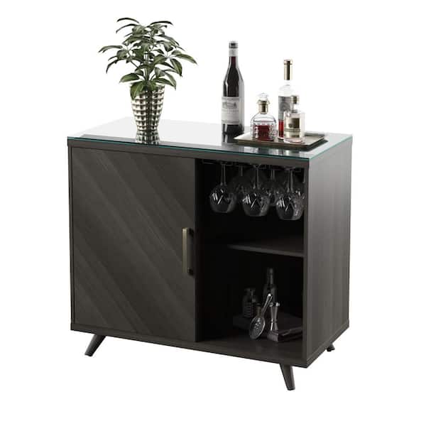 Orren Ellis Geneal General Modern Bar Cabinet With, 55% OFF