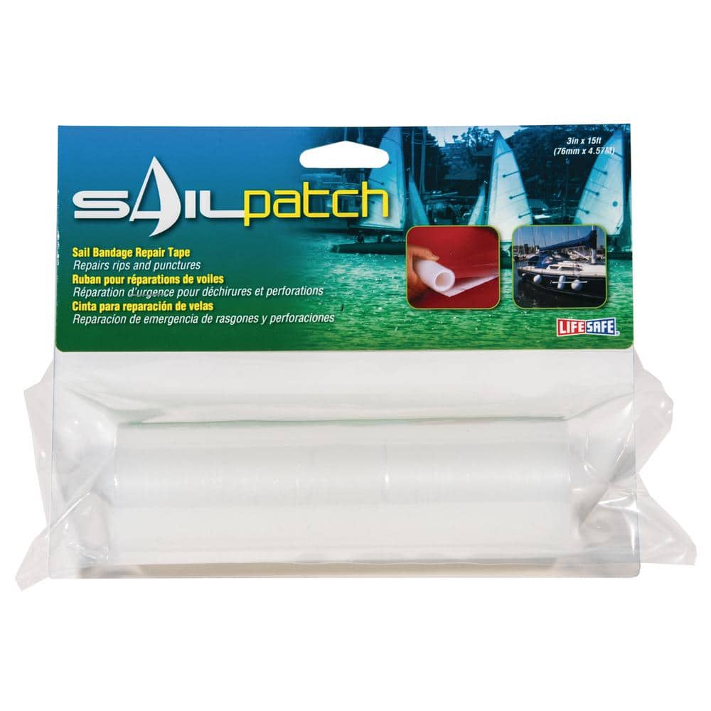 Incom 6 in. x 10 ft. Super Clear UV Stabilized Ultra Strong Sail Patch ...