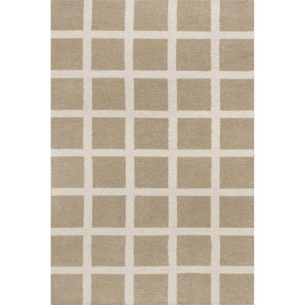 RUGS USA Frenshe Interiors Nepenthe Checked Wool Beige 3 ft. x 5 ft ...