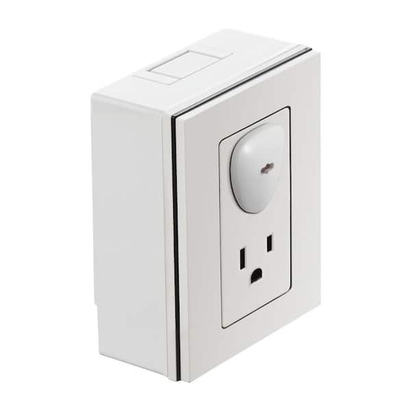 GIVIMO Outlet Plug Cover White ABS Outlet Plug Cover with No Carry ...