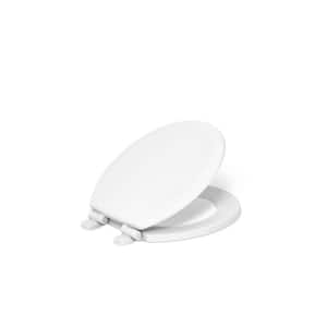 KOHLER Stonewood Elongated Quiet-Close Toilet Seat in Biscuit K-20466 ...