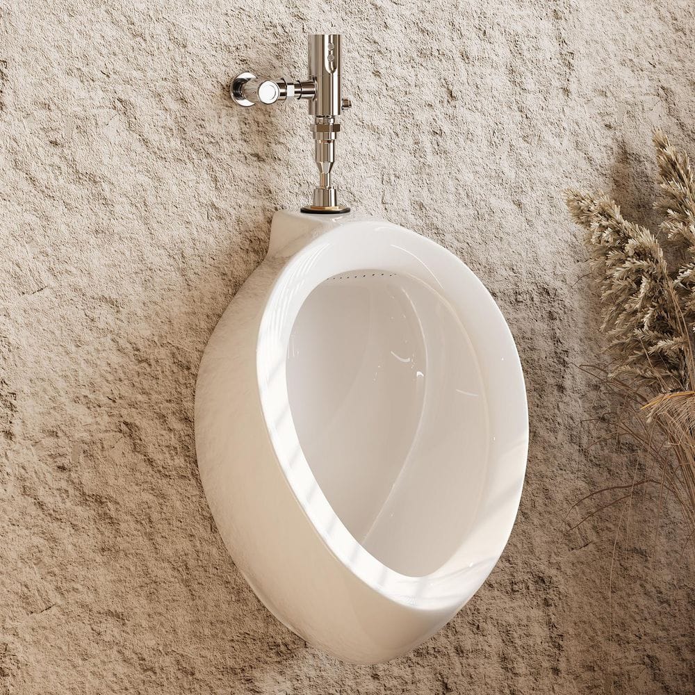 Hanikes Round 0.125 GPF High-Efficiency Urinal with Top Spud in White ...