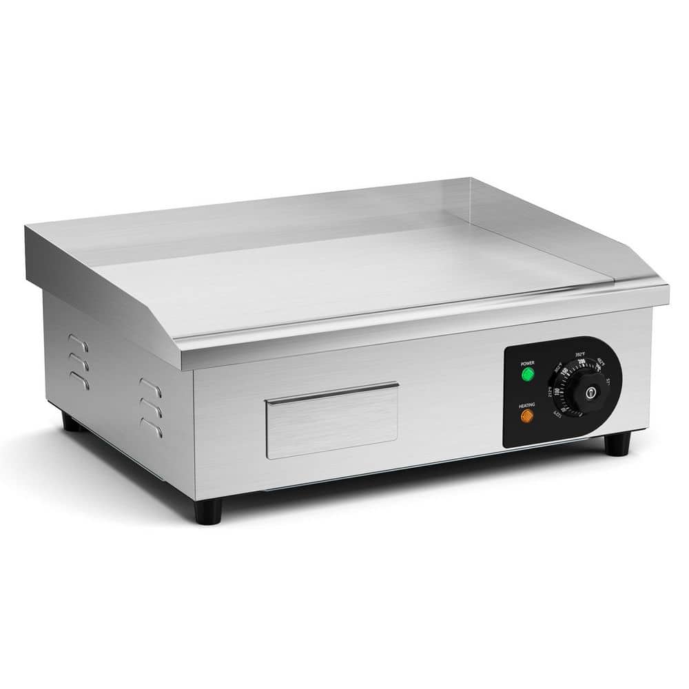 Mojgar Commercial Electric Griddle, 22 in. 1600W Countertop Flat Top ...