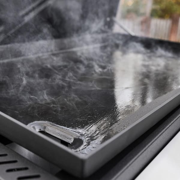 Weber Slate Griddle 4-Burner Liquid Propane Gas 36 in. Flat Top Grill ...