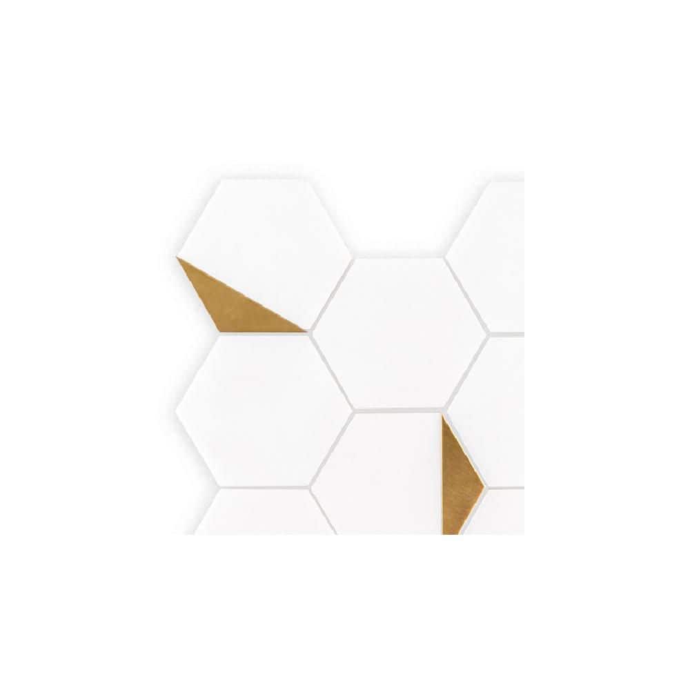 Jeffrey Court Take Home Tile Sample - Bees Knees White 4 in. x 4 in ...