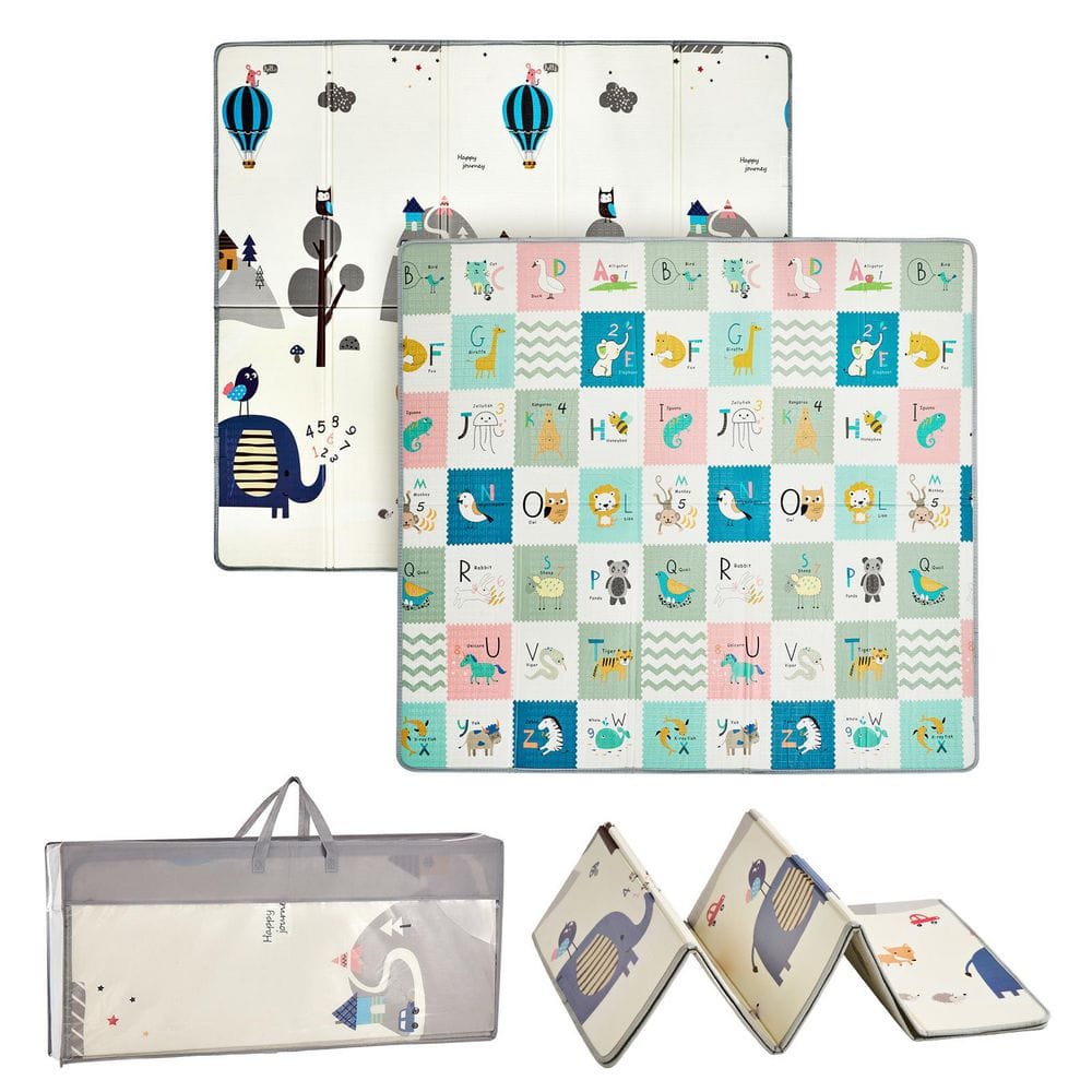 SKYSHALO Baby Play Mat, 71 in. x 79 in. Extra Large Baby Crawling Mat ...