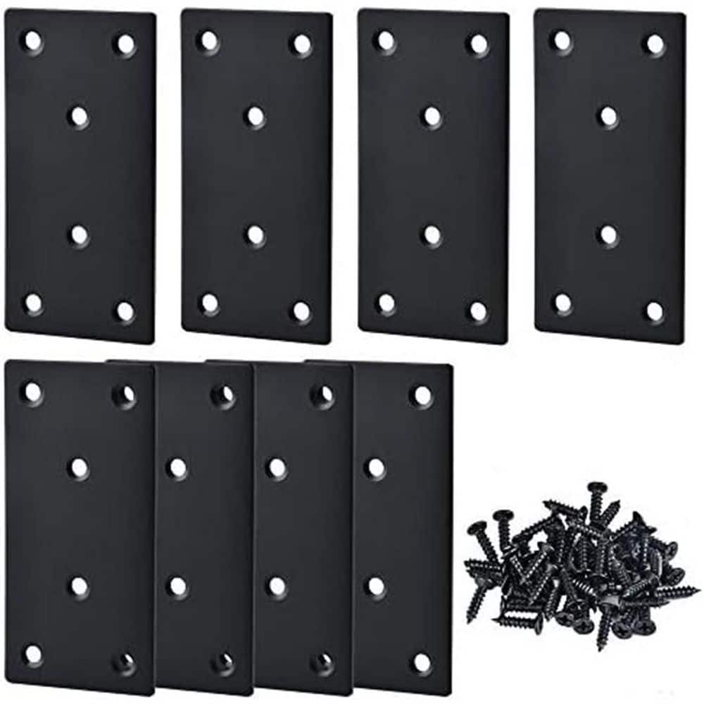KIWDZFU 3.94 x 1.97 Inch 2-Guage Stainless Steel Flat Straight Brace ...