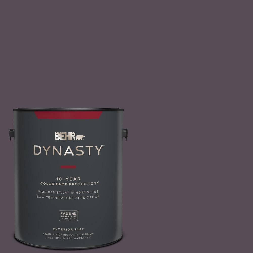 BEHR DYNASTY 1 gal. #670F-7 Blackberry Wine Flat Exterior Stain ...