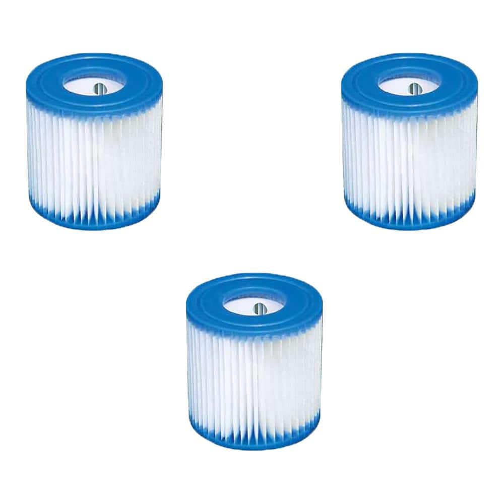 Intex Swimming Pool Easy Set Filter Cartridge Replacement - Type H (3 ...