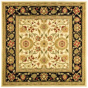 SAFAVIEH Lyndhurst Multi/Black 6 ft. x 6 ft. Square Border Area Rug ...