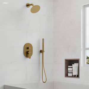 Reviews for YAWWALK Rainspire 2-Spray 10 in. Wall Mount Round Dual ...