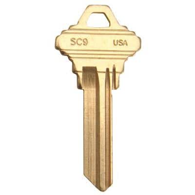 Schlage Blank Key (50-Box) SC9-BR - The Home Depot