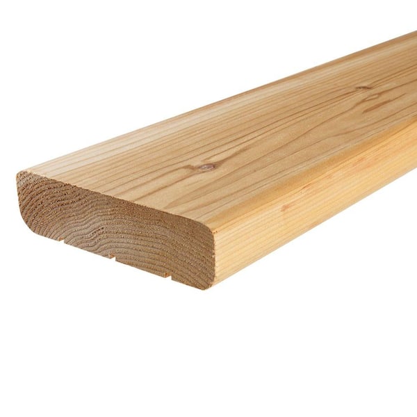 2 in. x 6 in. x 8 ft. Premium S4S Radius Edge Cedar Lumber 583453 - The ...