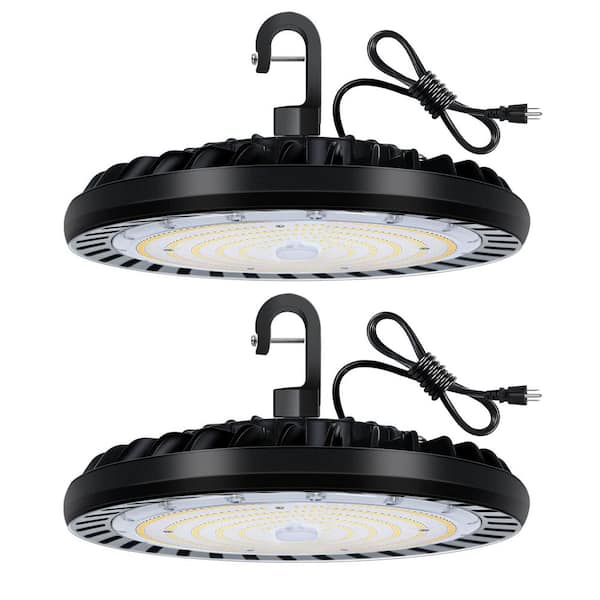 LED High Bay Light 150-W Equivalent 5000K Daylight UFO Warehouse ...