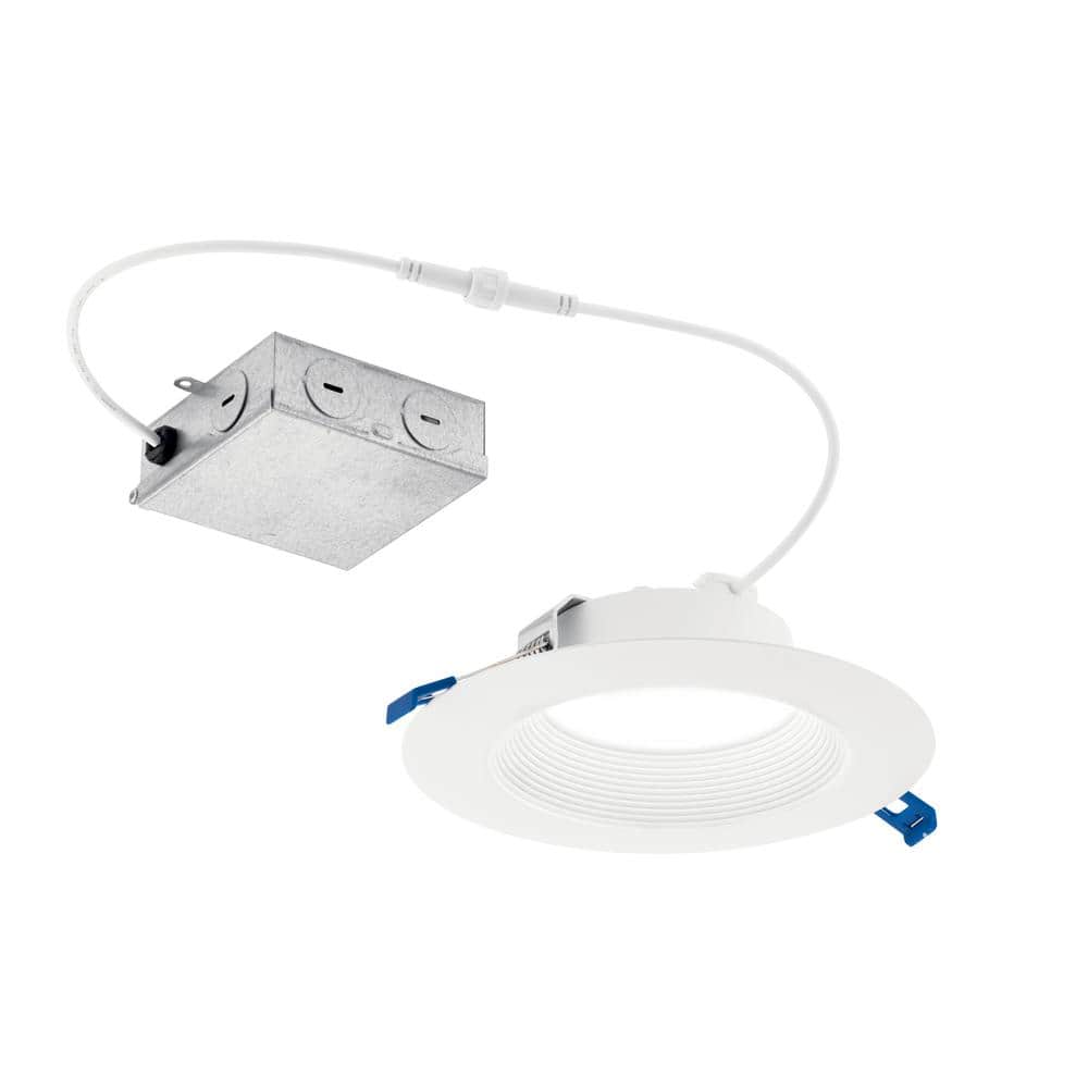KICHLER Direct-to-Ceiling Integrated LED 6 in. Round Canless Recessed ...