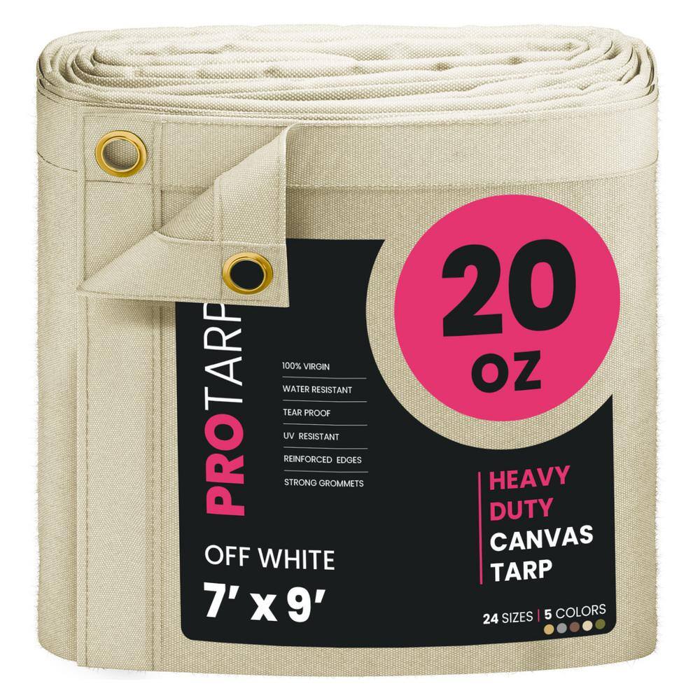 PROTARP Extreme Heavy Duty 20 Oz. Water Resistant Canvas Tarp, UV ...