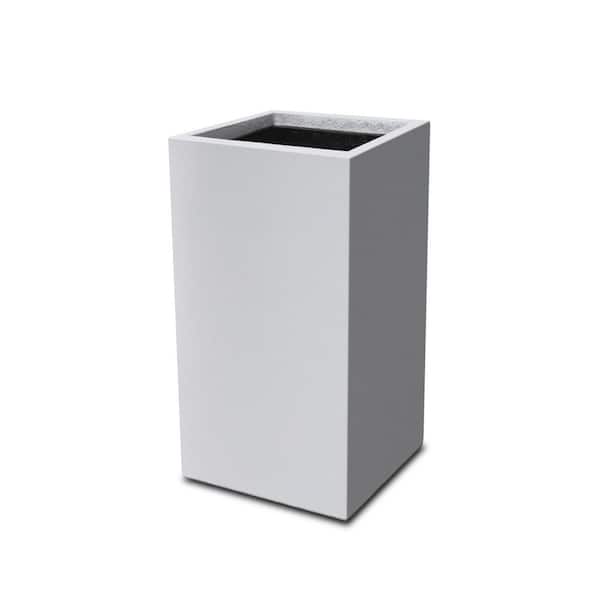 KANTE 27.6"H Natural Concrete Tall Rectangular Planter with Drainage ...