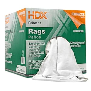 12 in. x 13.6 in. Precision-Fiber Cloth Paint and Cleaning Rags (100 ...
