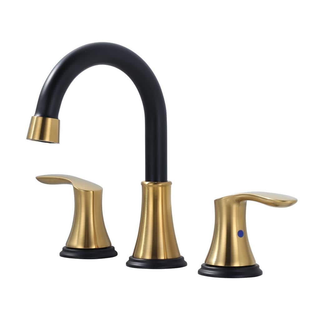 UPC 700433499531 - 8 in. Widespread Double Handle Bathroom Faucet with ...