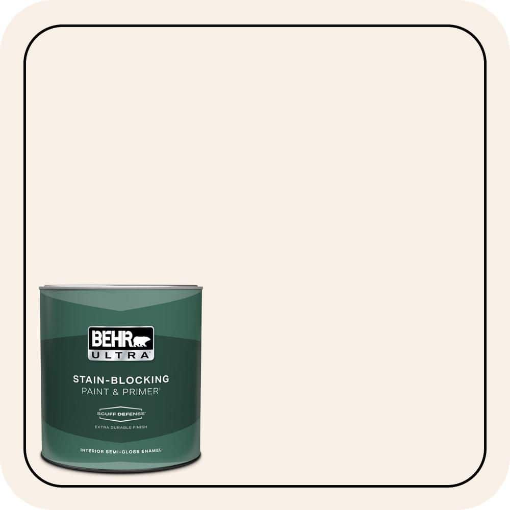 BEHR ULTRA 1 qt. #RD-W05 Moonlit Beach Extra Durable Semi-Gloss Enamel ...