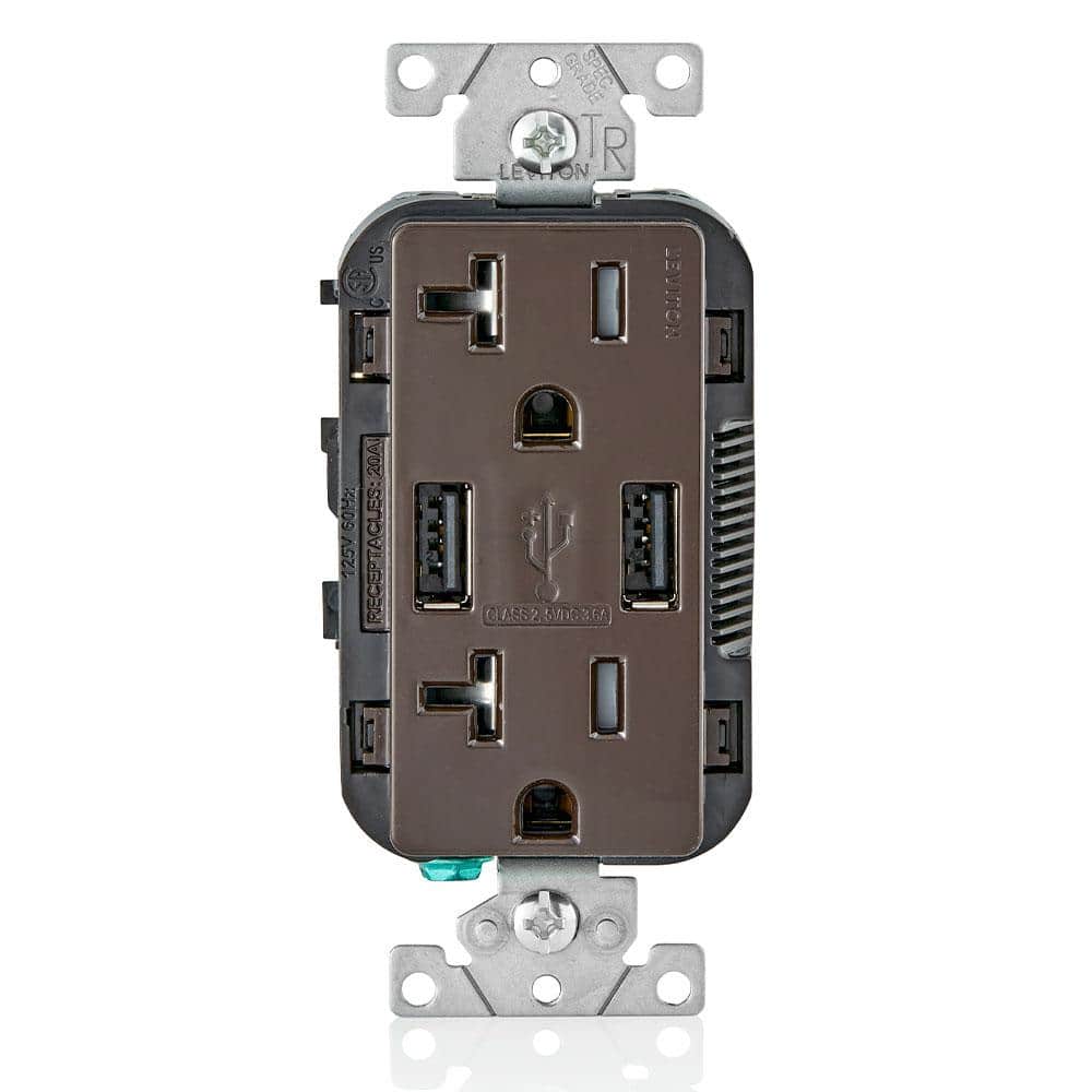 Reviews for Leviton Decora 20 Amp Tamper Resistant Duplex Outlet and 3. ...