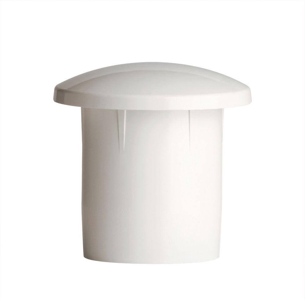 1 in. White Handrail Rail End Cap 167657 - The Home Depot