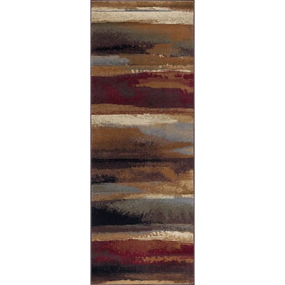 Tayse Rugs Festival Abstract Multi-Color 2 ft. x 3 ft. Indoor Area Rug ...