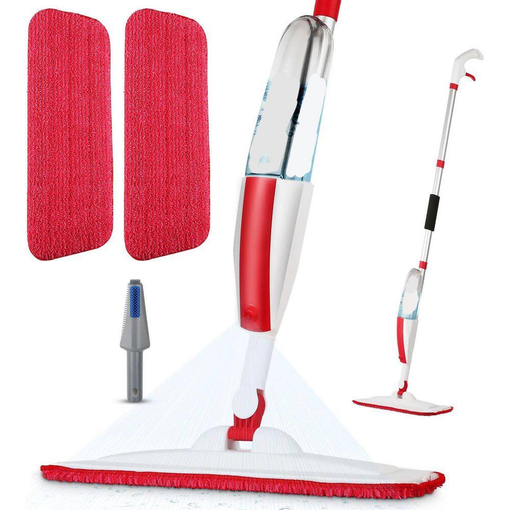Anqtovp Commercial Cordless Wet Spray Mop Cleaning for Hardwood ...