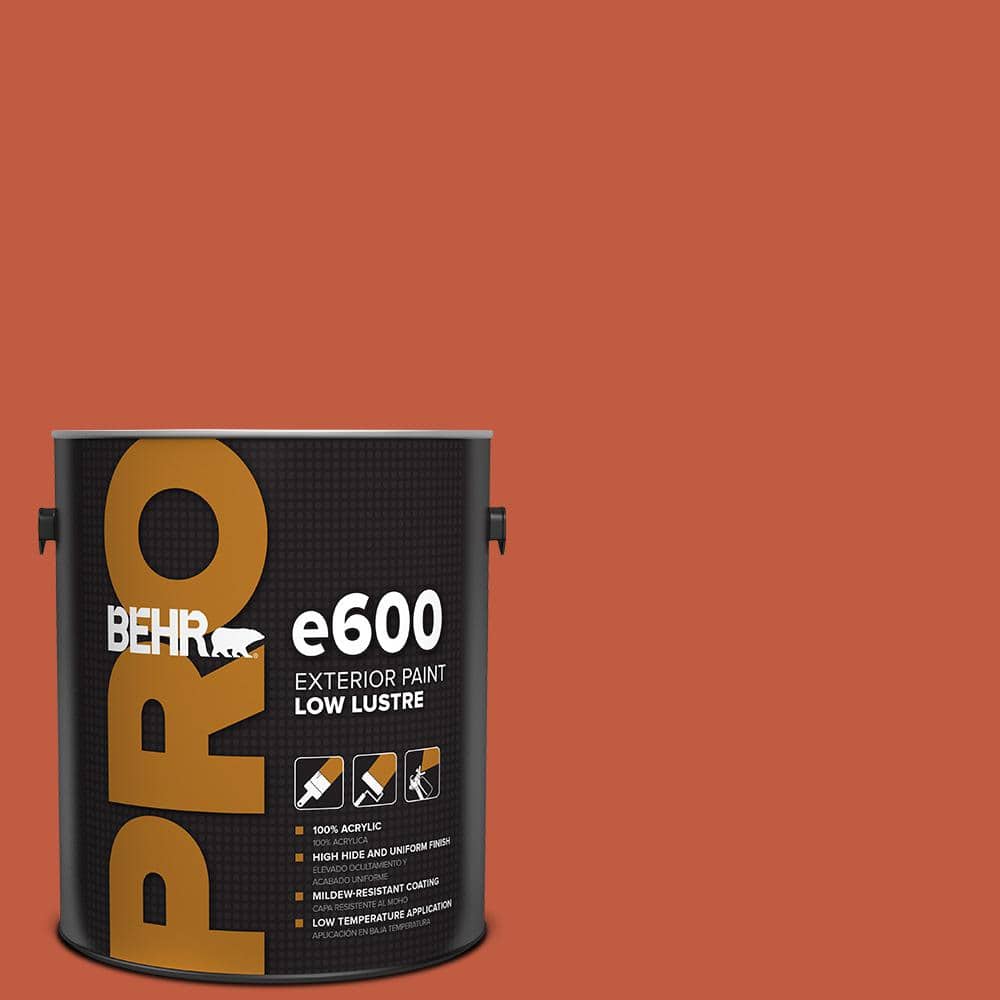 BEHR PRO 1 gal. #M180-7 Deep Fire Low Luster Exterior Paint PR62301 ...