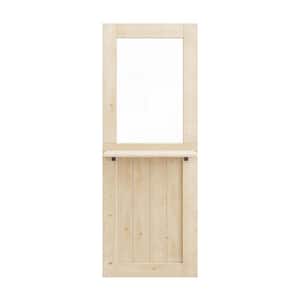 ARK DESIGN 30 in. x 80 in. Solid Pine Universal 6-Panel Unfinished Wood ...