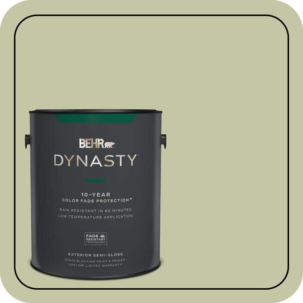 BEHR DYNASTY 1 gal. #410E-3 Rejuvenate Semi-Gloss Enamel Exterior Stain ...