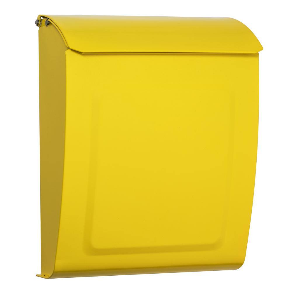 Architectural Mailboxes Aspen Locking Wall Mount Mailbox Yellow-2594Y ...